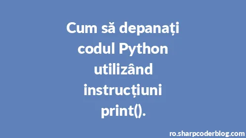 Cum să depanați codul Python utilizând instrucțiuni print(). - Thumbnail