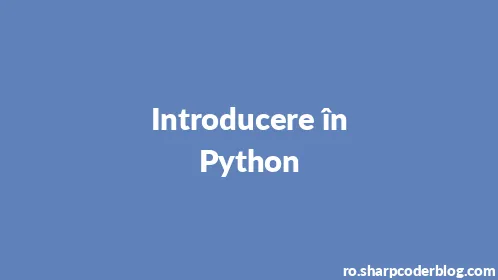 Introducere în Python - Thumbnail