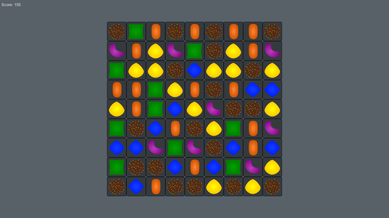 Joc de puzzle meci 3 în Unity